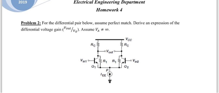 Solved Electrical Engineering Department 2019 Homework 4 | Chegg.com