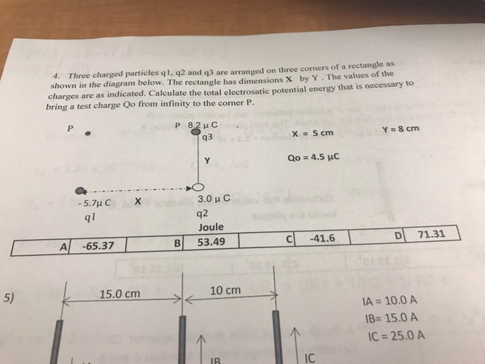 Solved Three charged particles q1, q2 and q3 are arranged on | Chegg.com