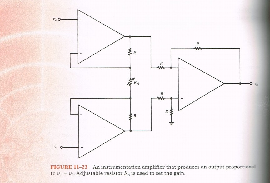 Solved 11-23. (a) The instrumentation amplifier in Figure | Chegg.com