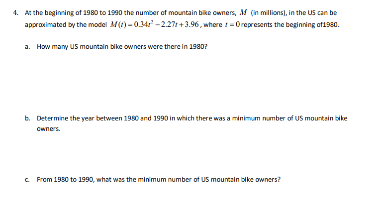 Solved 4. At the beginning of 1980 to 1990 the number of | Chegg.com