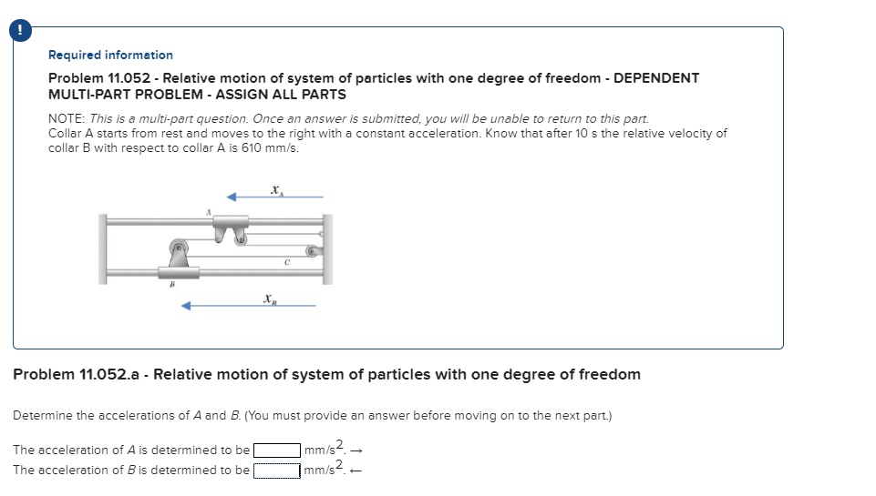 Solved Required information Problem 11.052 - Relative motion | Chegg.com