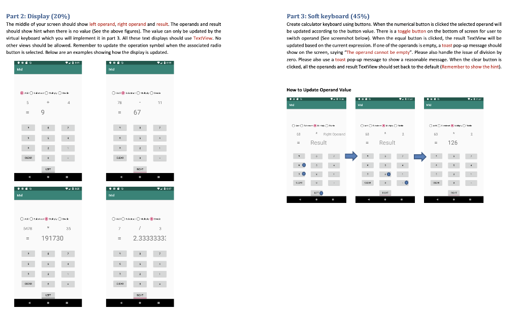 Solved In this exam, you will be asked to write a calculator | Chegg.com