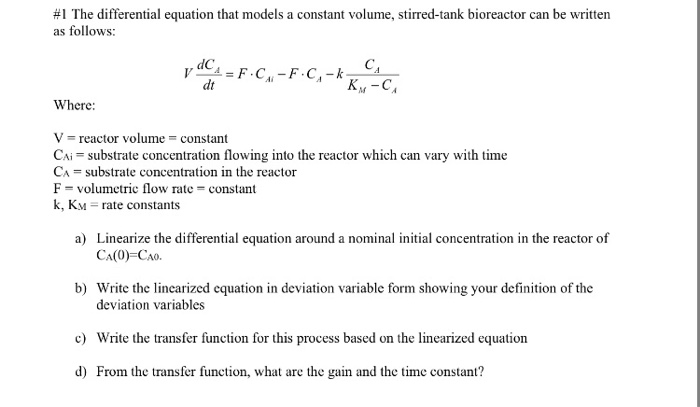 Solved #1 The differential equation that models a constant | Chegg.com