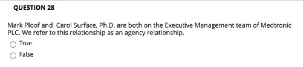 Solved QUESTION 28 Mark Ploof and Carol Surface, Ph.D. are | Chegg.com