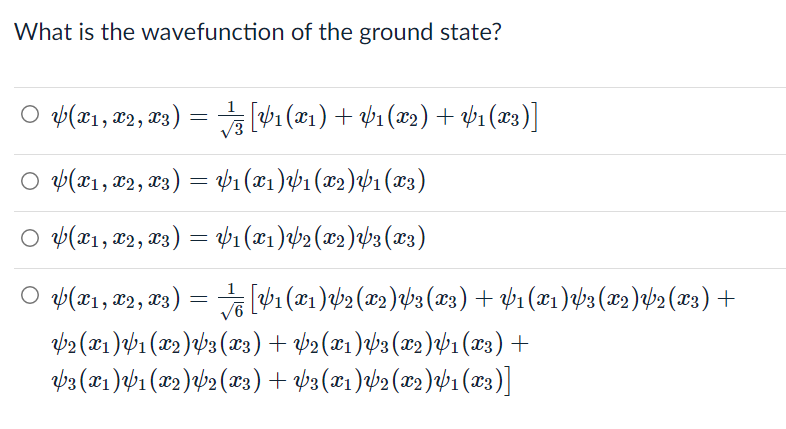 Solved Consider the case of three identical free bosons, | Chegg.com