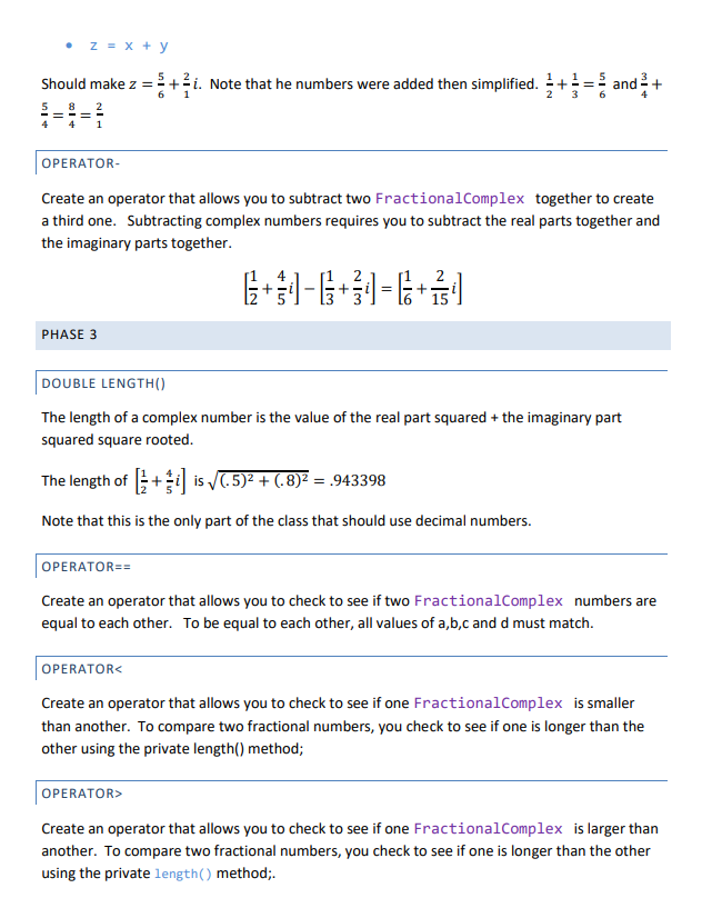 Solved bˉ Q +dc CS132 - PROGRAMMING ASSIGNMENT FRACTIONS | Chegg.com