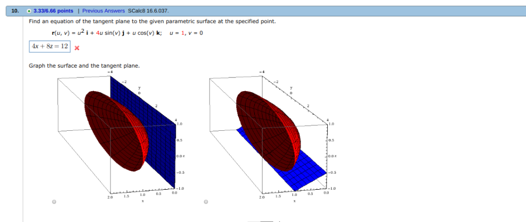 Find an equation of the tangent plane to the given | Chegg.com