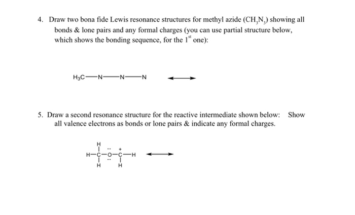 Solved Draw two bona fide Lewis resonance structures for | Chegg.com