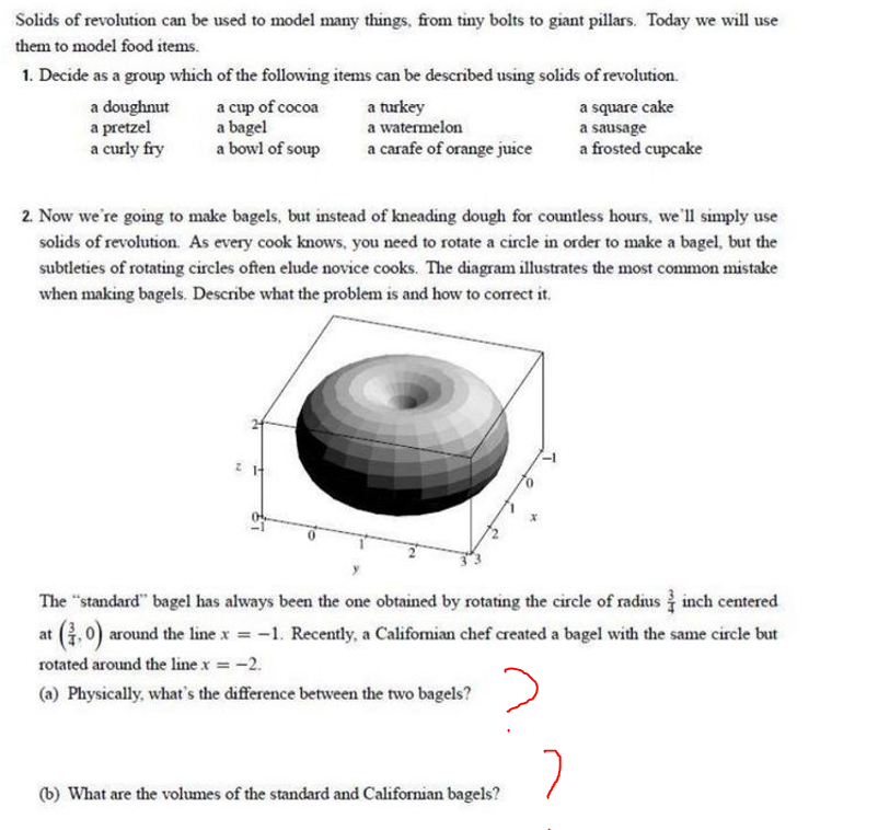 Solved Solids of revolution can be used to model many | Chegg.com