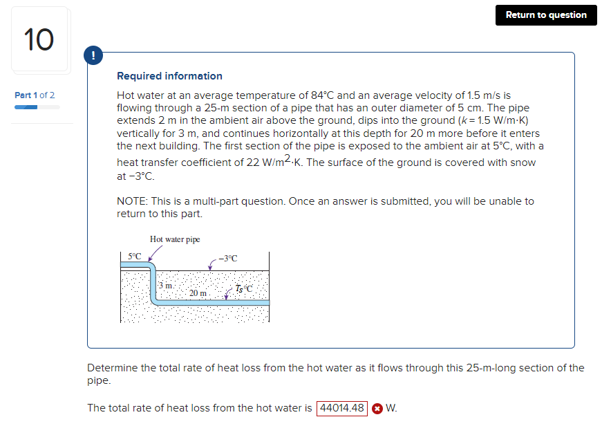 Solved Required informationHot water at an average | Chegg.com