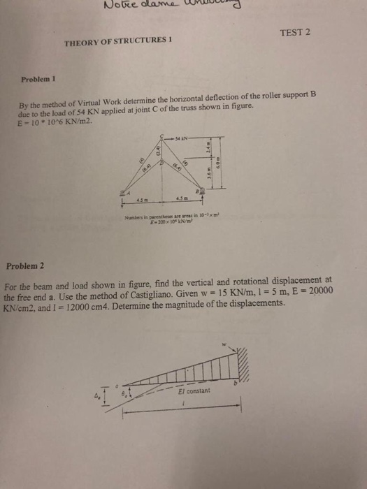 Solved Problem 3 By the method of Virtual Work determine the | Chegg.com