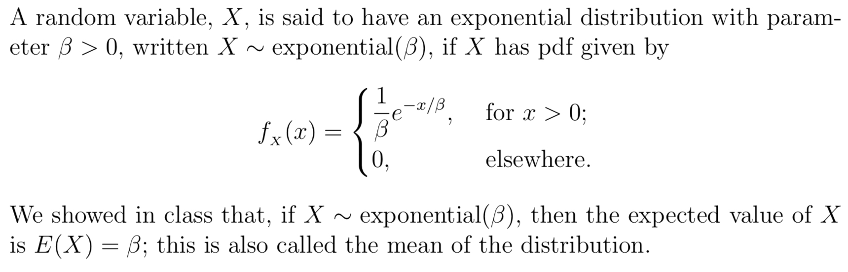 Solved A random variable, X, is said to have an exponential | Chegg.com