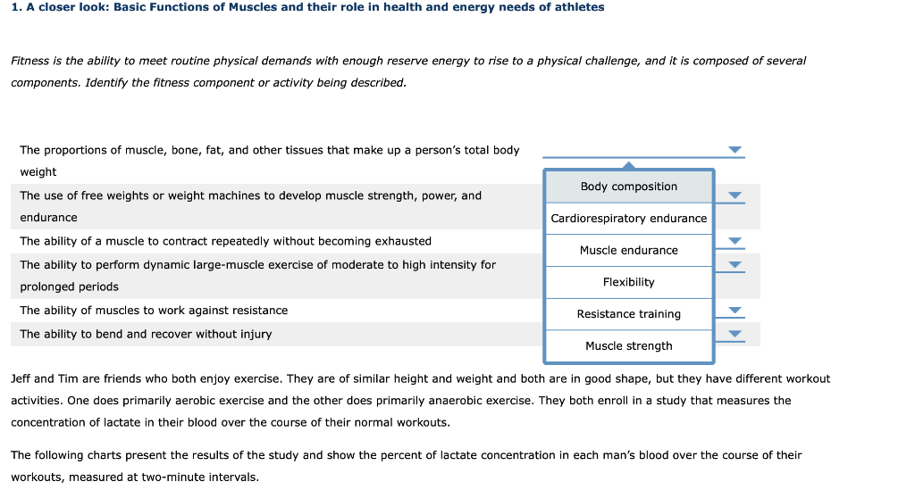 Solved 1. A closer look: Basic Functions of Muscles and | Chegg.com