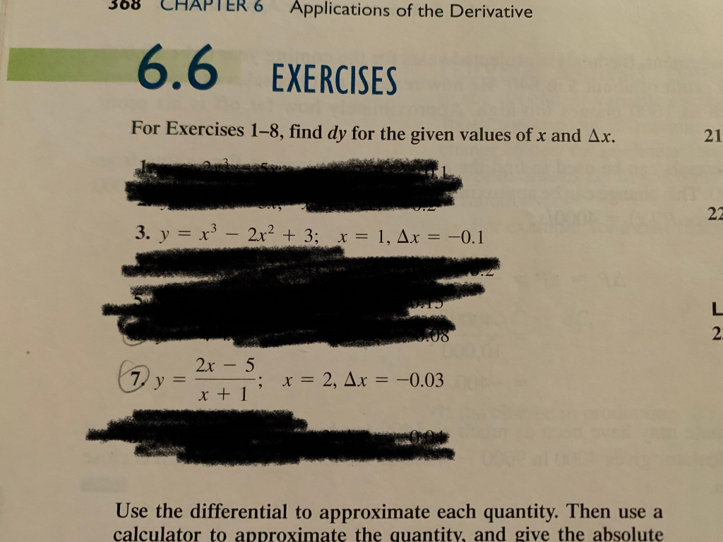 Solved 368 CHAPTER 6 Applications of the Derivative 6.6 | Chegg.com
