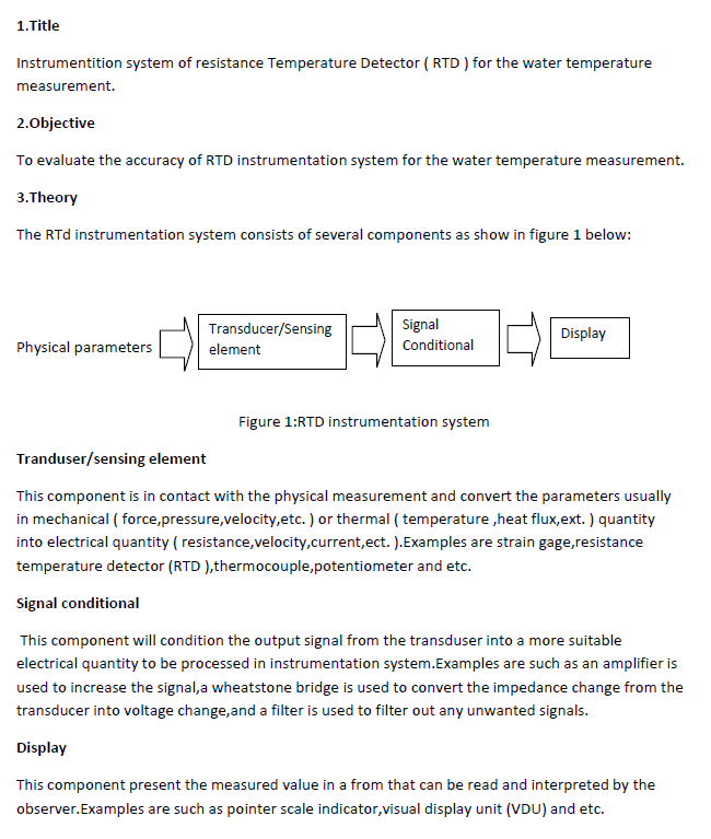 Solved 1.Title Instrumentition system of resistance | Chegg.com
