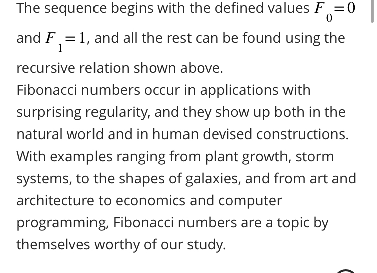 Solved \r\nThe sequence begins with the defined values \\( | Chegg.com
