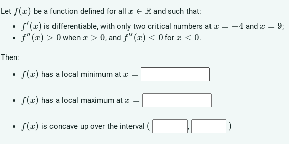 Solved Let f(x) be a function defined for all x∈R and such | Chegg.com