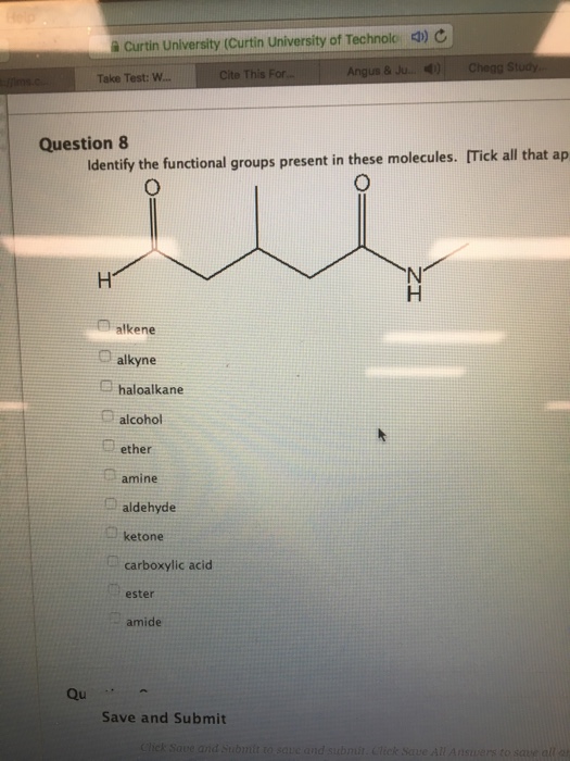 Solved Question 3 What is the name of this functional group? | Chegg.com