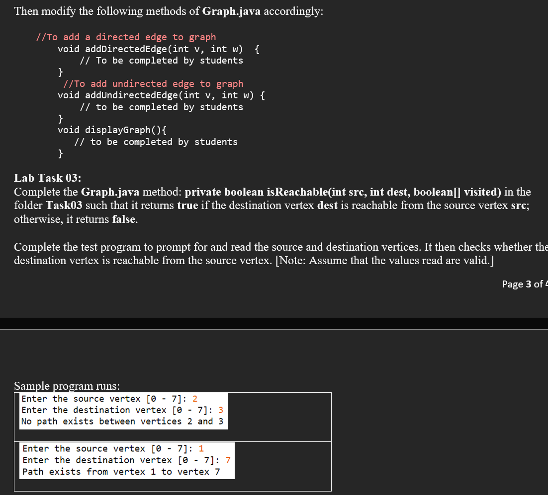 Solved Note: For Task04 [optional], you are also required to | Chegg.com