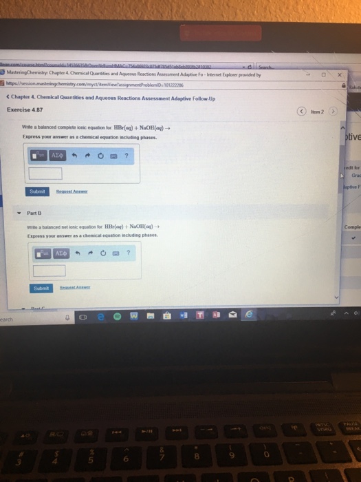 Solved Write the balanced complete ionic and net ionic | Chegg.com