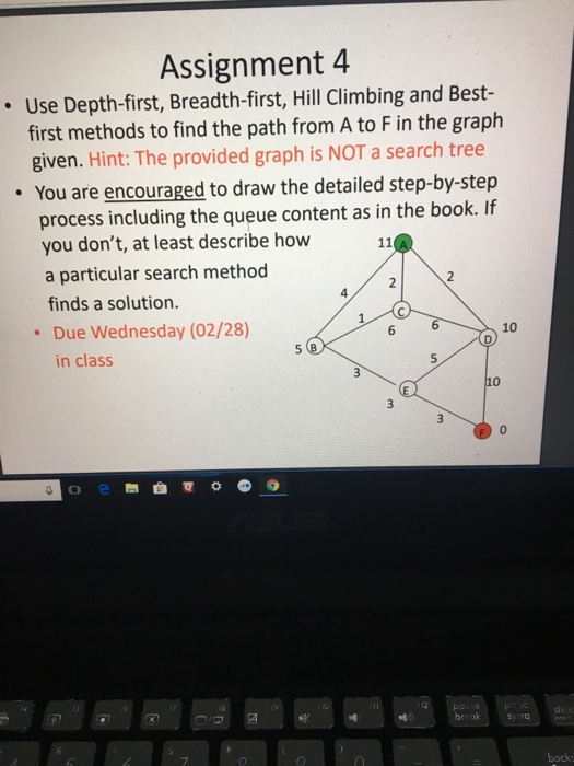Solved Assignment 4 Use Depth-first, Breadth-first, Hill | Chegg.com