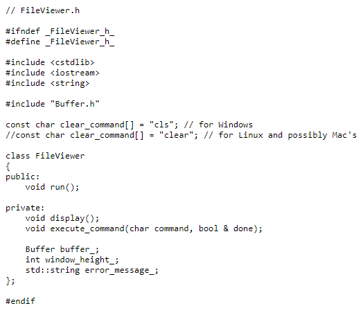 // Buffer.cpp #include "Buffer"h" using namespace | Chegg.com