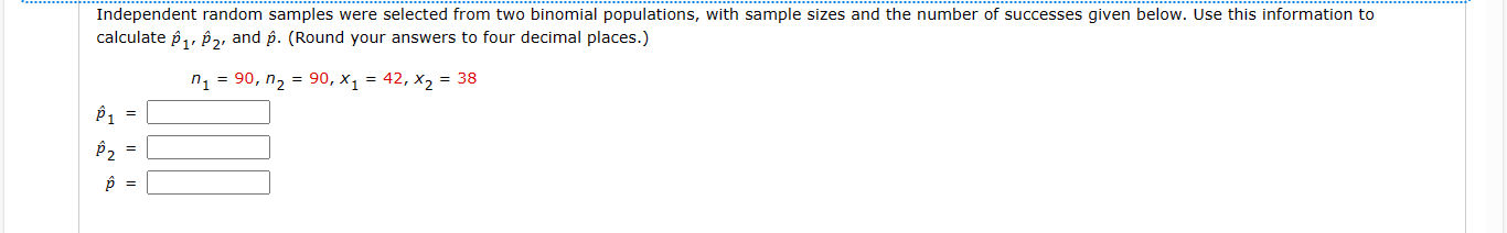 Solved calculate hat(p)1,hat(p)2, ﻿and hat(p). (Round your | Chegg.com