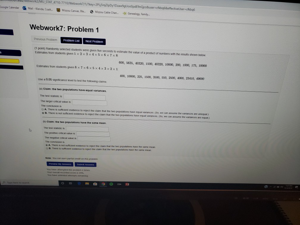 Solved uwe wonMU_STAT_4710-7710/Webwork7/1/?key=2PLj5rZipDy1 | Chegg.com