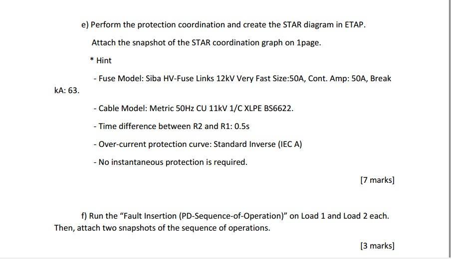 Figure 1. Power System Single Line Diagram a) Draw a | Chegg.com