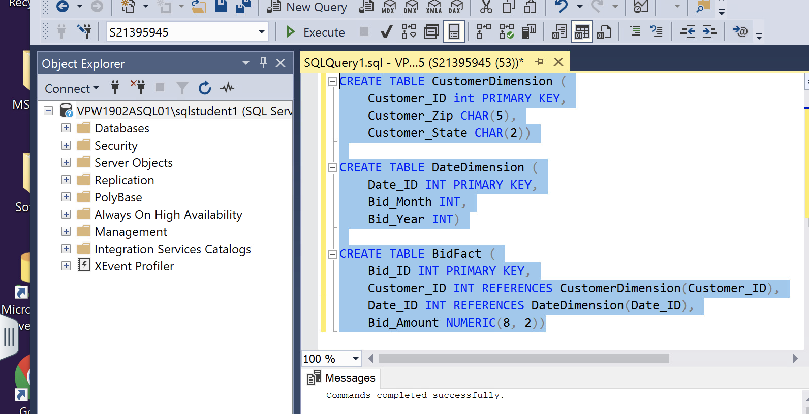 Solved UTILIZING SQLUsing the star schema you created in | Chegg.com
