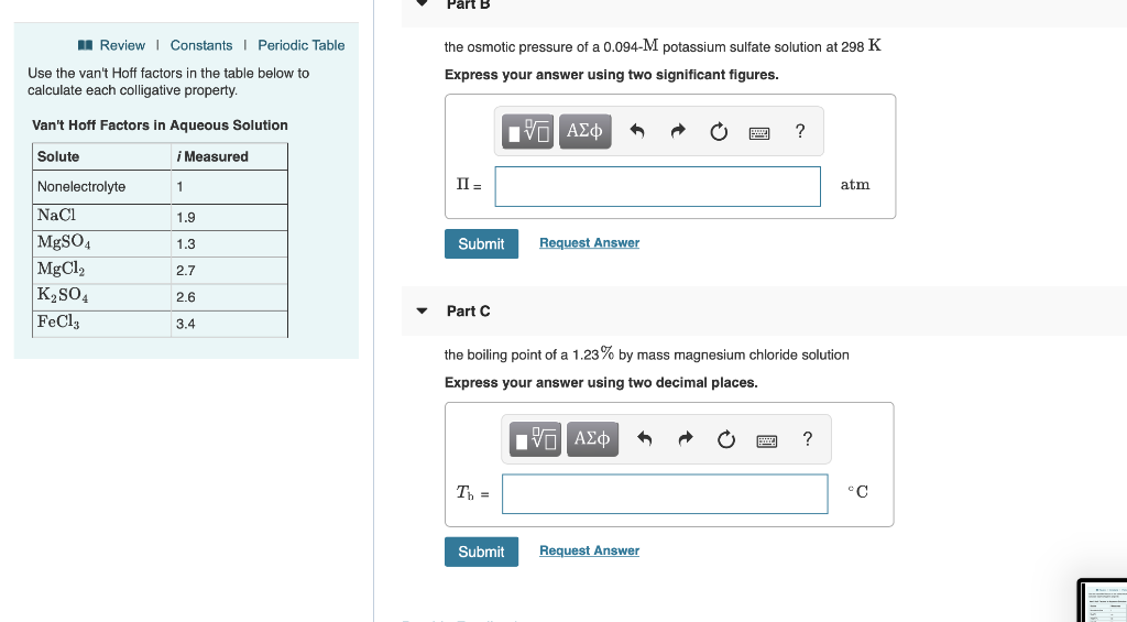 Solved Review Constants I Periodic Table Part A Use the | Chegg.com