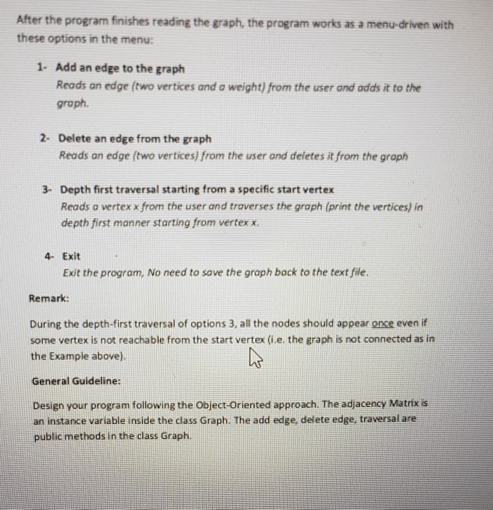 Solved 1) Write a program that initialy takes a text file | Chegg.com