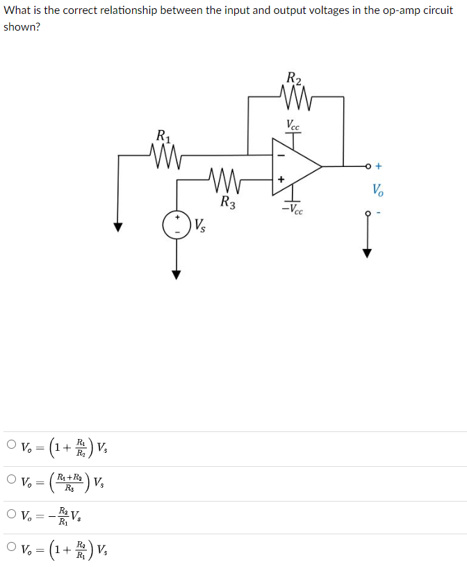 Solved What is the correct relationship between the input | Chegg.com