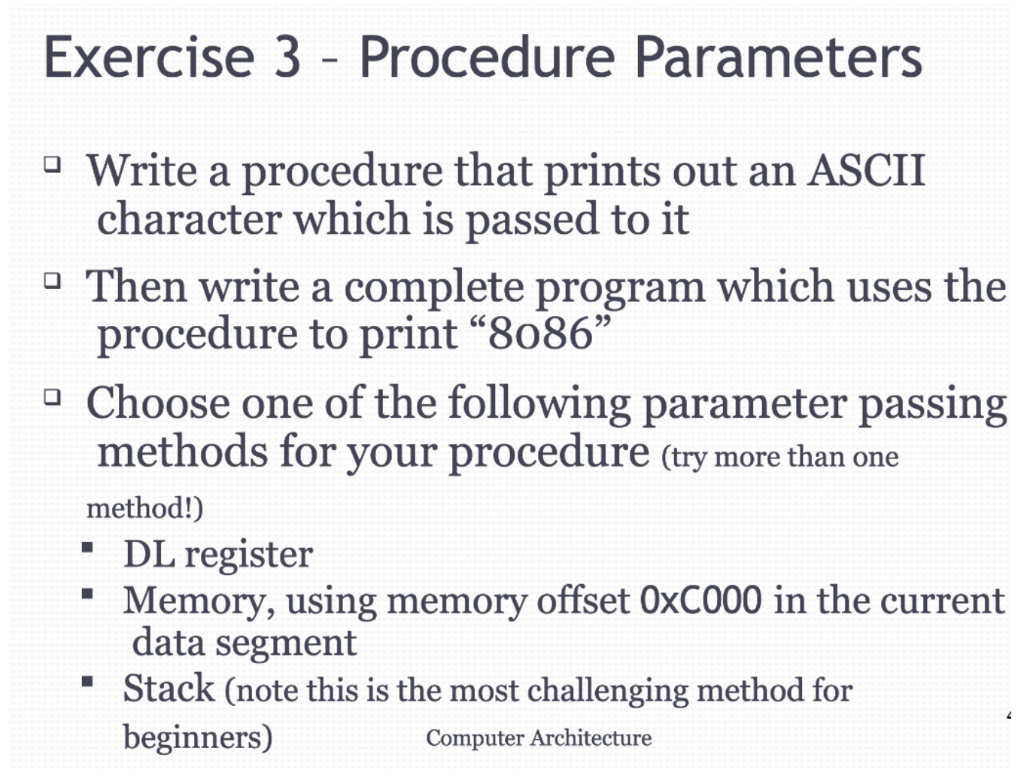 Exercise 3 - Procedure Parameters • Write a procedure | Chegg.com