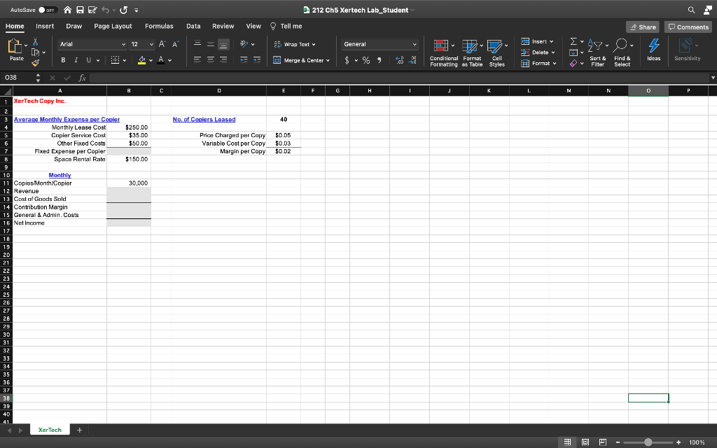 Solved AutoSave OF AAE SU: 212 Ch5 Xertech Lab_Student Home | Chegg.com