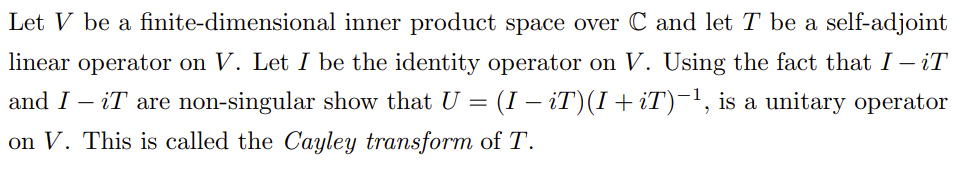 Solved Let V be a finite-dimensional inner product space | Chegg.com