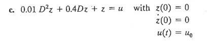 Solved E.5 Find and sketch the time response solution to the | Chegg.com