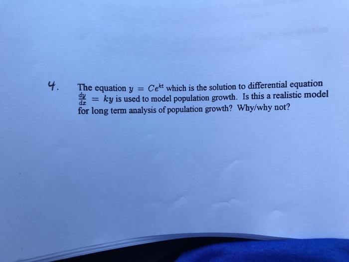 Solved e equation y = Cekt which is the solution to | Chegg.com