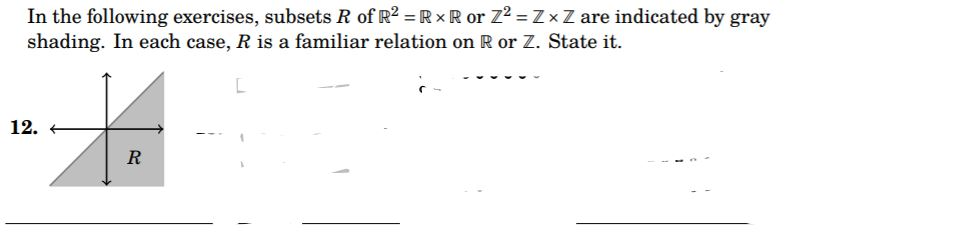 Solved In the following exercises, subsets R of R2Rx R or | Chegg.com