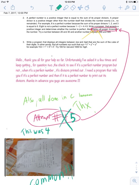A Perfect Number Is A Positive Integer That Is Equal 