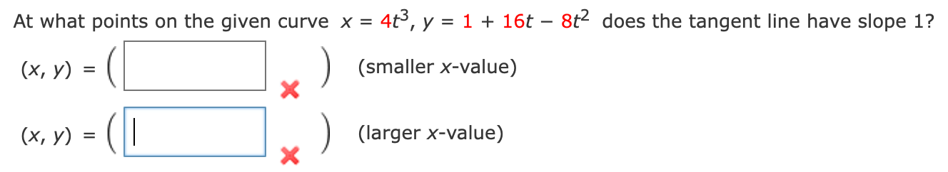 Solved At what points on the given curve x=4t3,y=1+16t−8t2 | Chegg.com