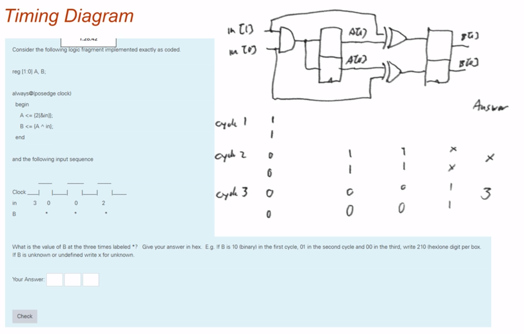 Solved Consider the following logic fragment implemented | Chegg.com