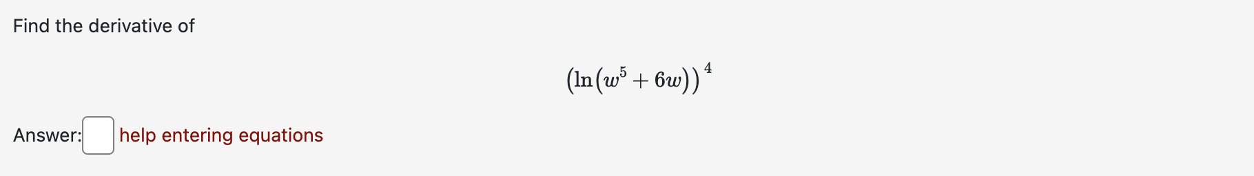 Solved Find the derivative of e2ycos(y6+2) Answer: help | Chegg.com