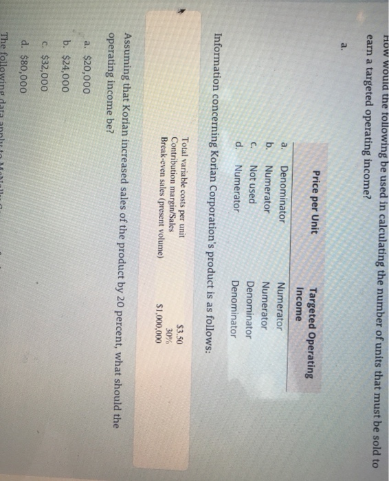 Solved Exercise 1619 Assumptions And Use Of Variables