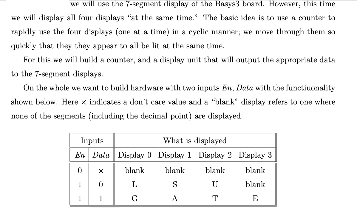 Solved Please write the Verilog code for module Disp-αβ | Chegg.com