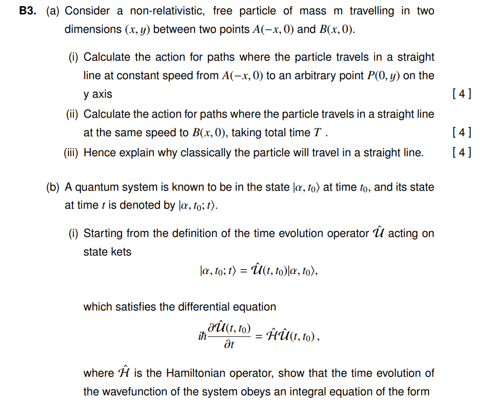 Solved 3. (a) Consider a non-relativistic, free particle of | Chegg.com