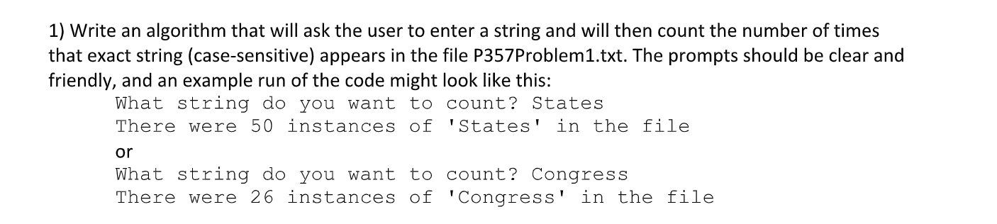 Solved Using Python Below Is The The File P357problem1txt 
