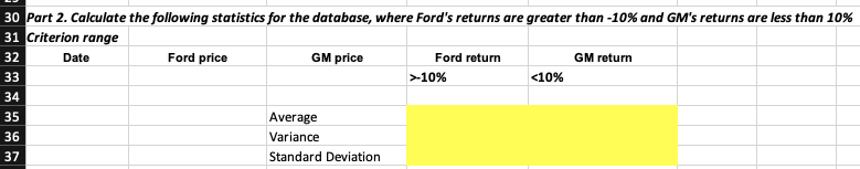 Solved 7 8 1 Part 1. Please calculate the monthly returns | Chegg.com