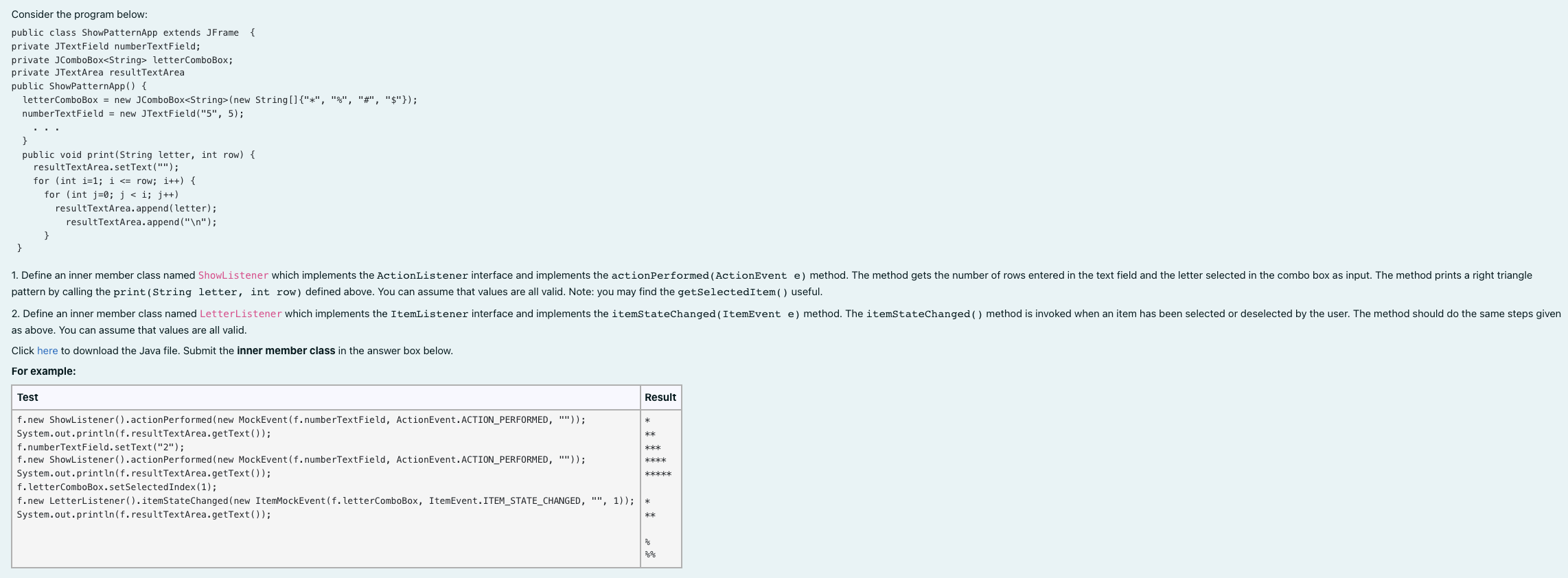 Solved Consider the program below: public class | Chegg.com