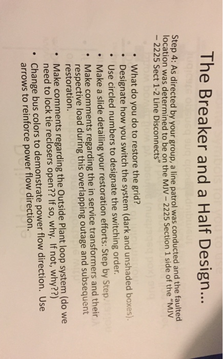 Solved The Breaker and a Half Design Step 1: Design the | Chegg.com